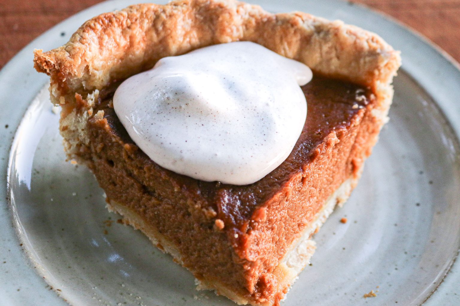 Apple Butter Pumpkin Pie Recipe with Cinnamon Cream